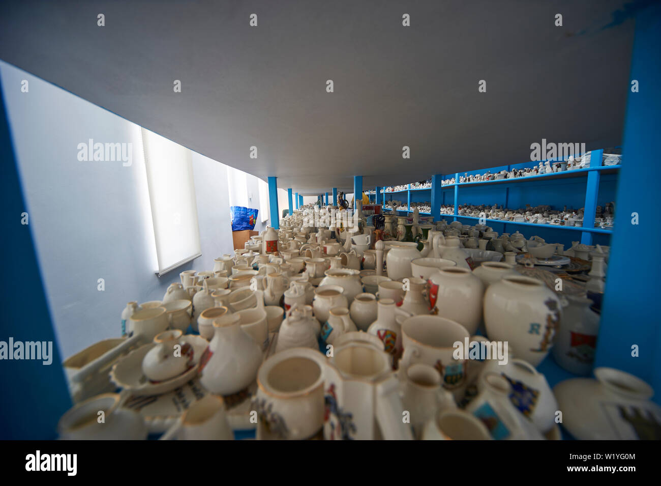 A large commercial collection of Goss pottery, otherwise known as ...