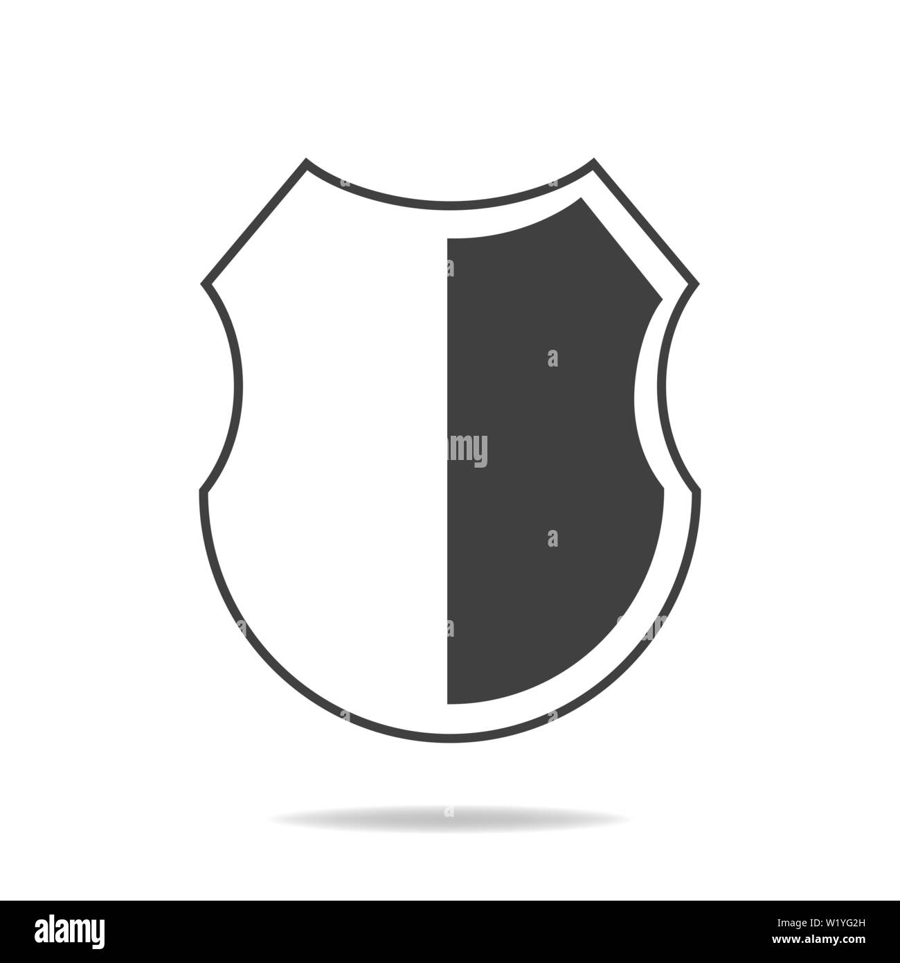 Shield icon. Security company logo. Abstract symbol of protection ...