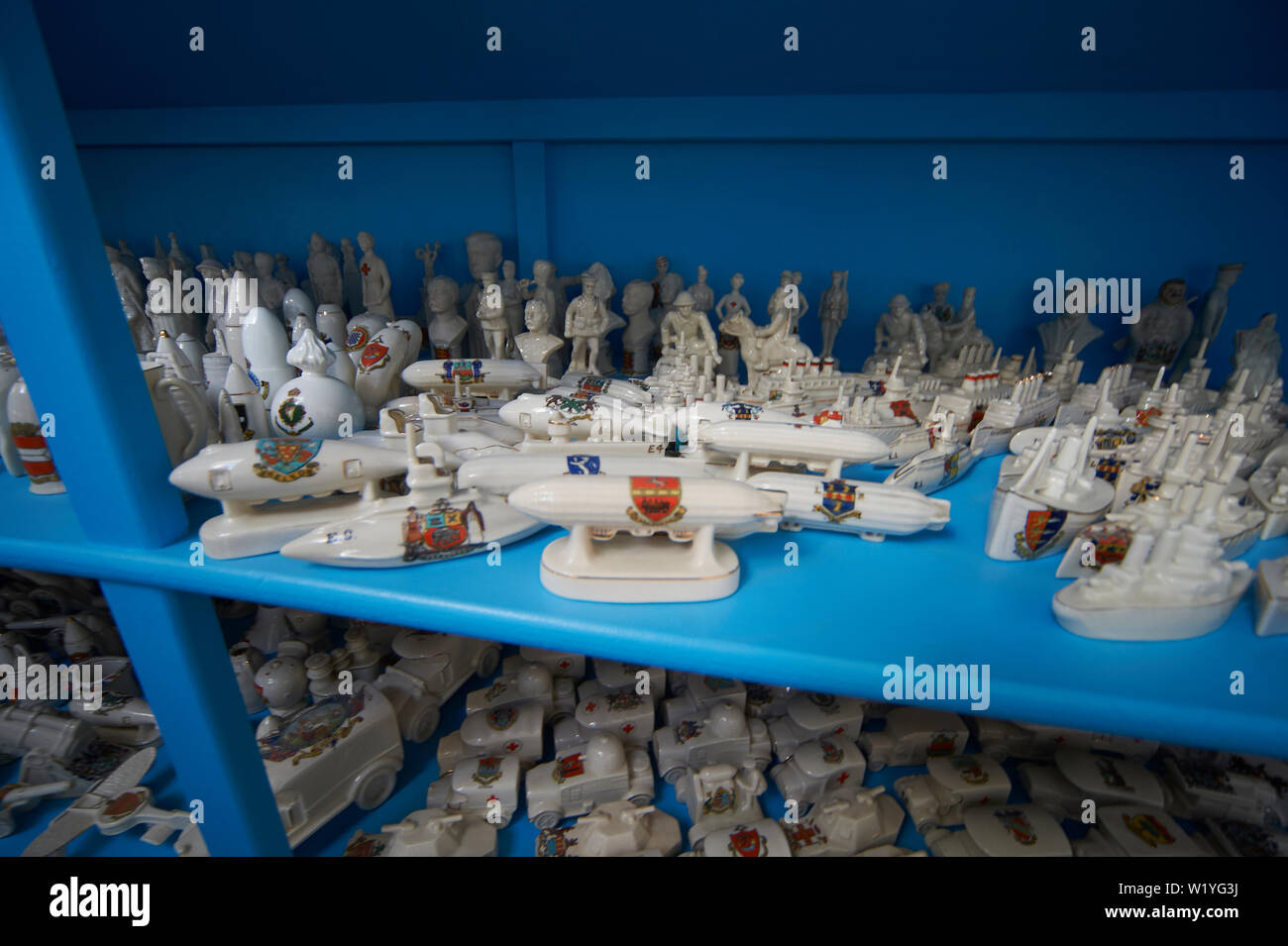 A large commercial collection of Goss pottery, otherwise known as ...