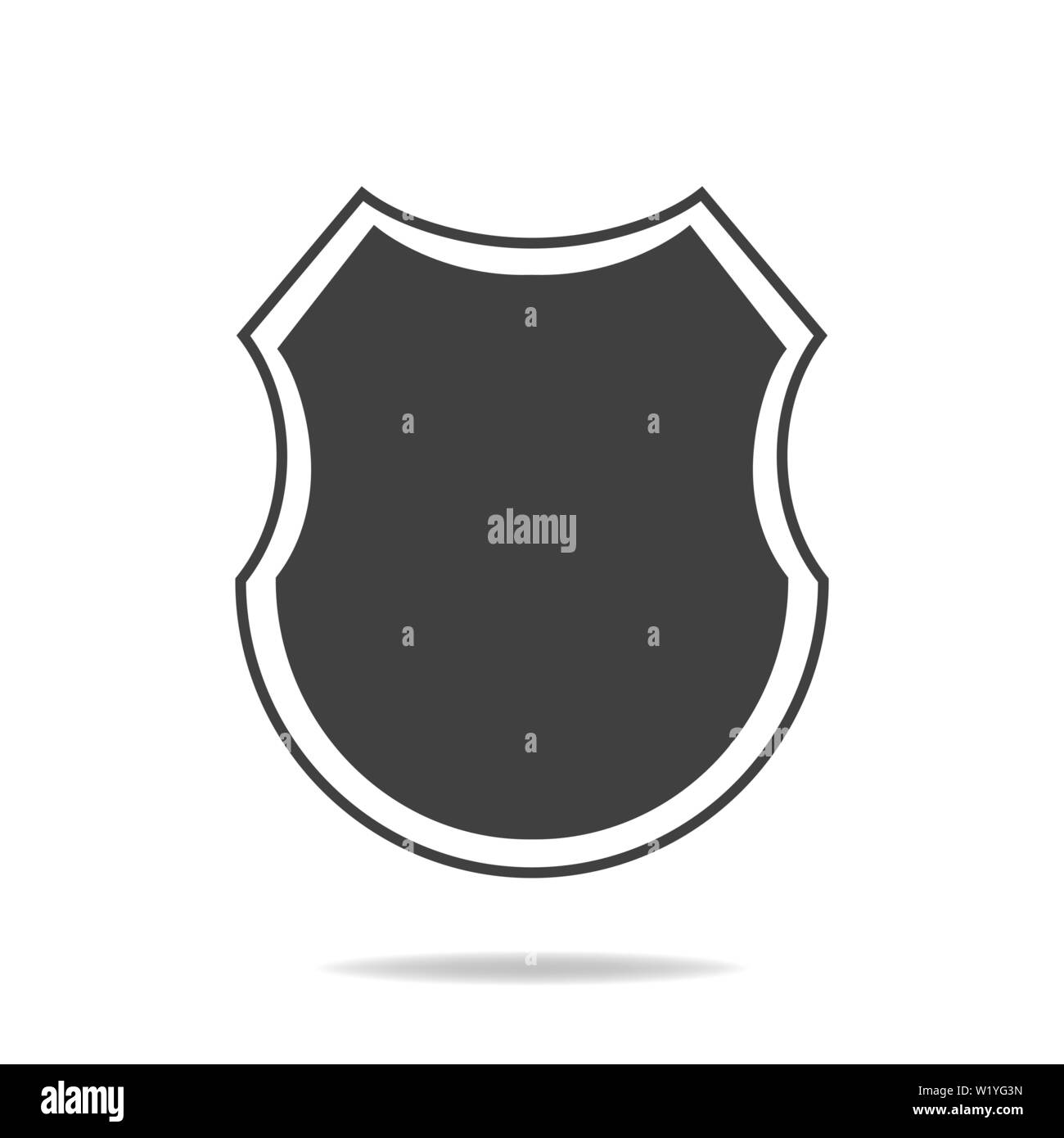 Shield icon. Security company logo. Abstract symbol of protection ...