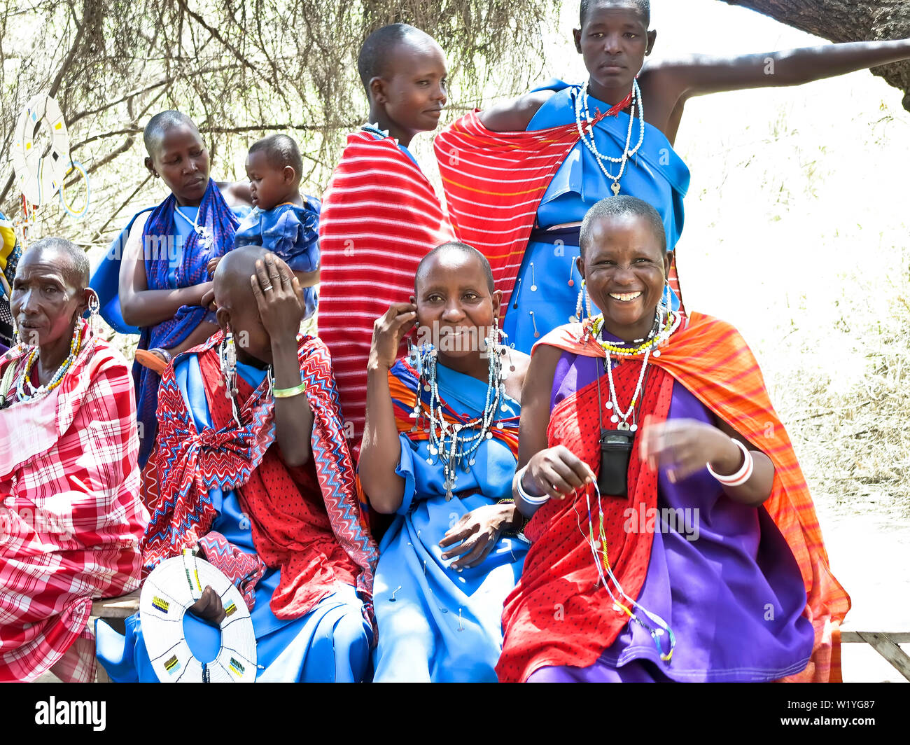 Africa;East Africa;Tanzania;Maasai Women in a Meeting for Financial ...