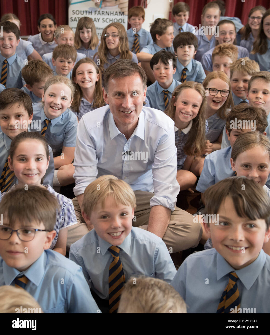 Foreign Secretary and Tory leadership candidate Jeremy Hunt meets ...