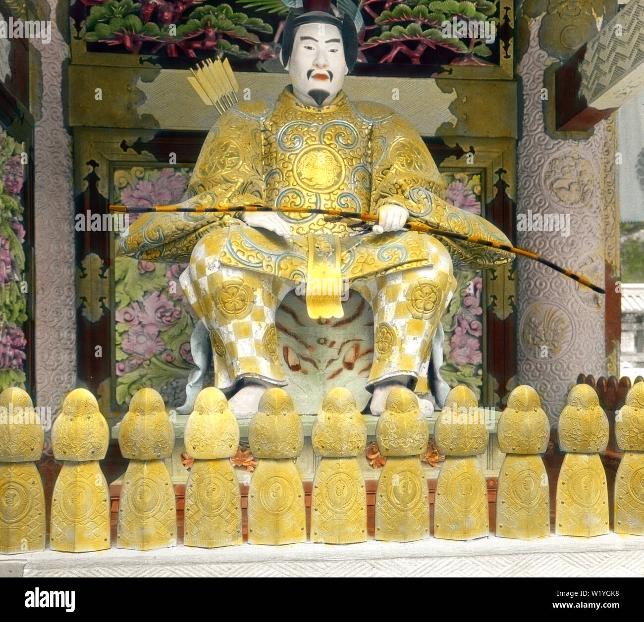 [ 1930s Japan - Yomeimon Gate Guardian, Nikko ] — Guardian at the ...