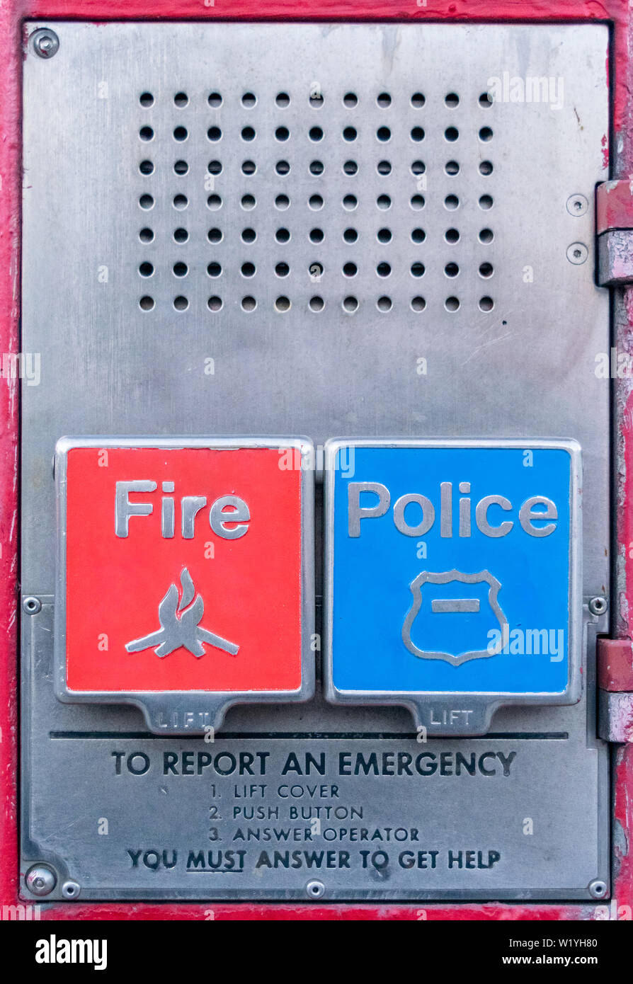 Fire Police Emergency Button High Resolution Stock Photography and ...