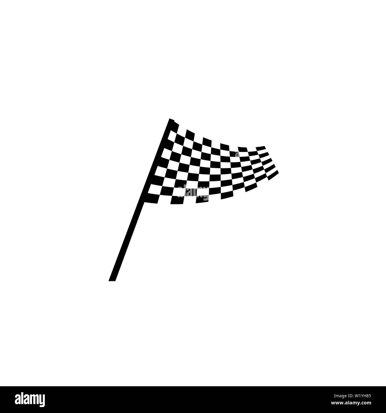 Race flag icon, simple design illustration vector Stock Vector Image ...