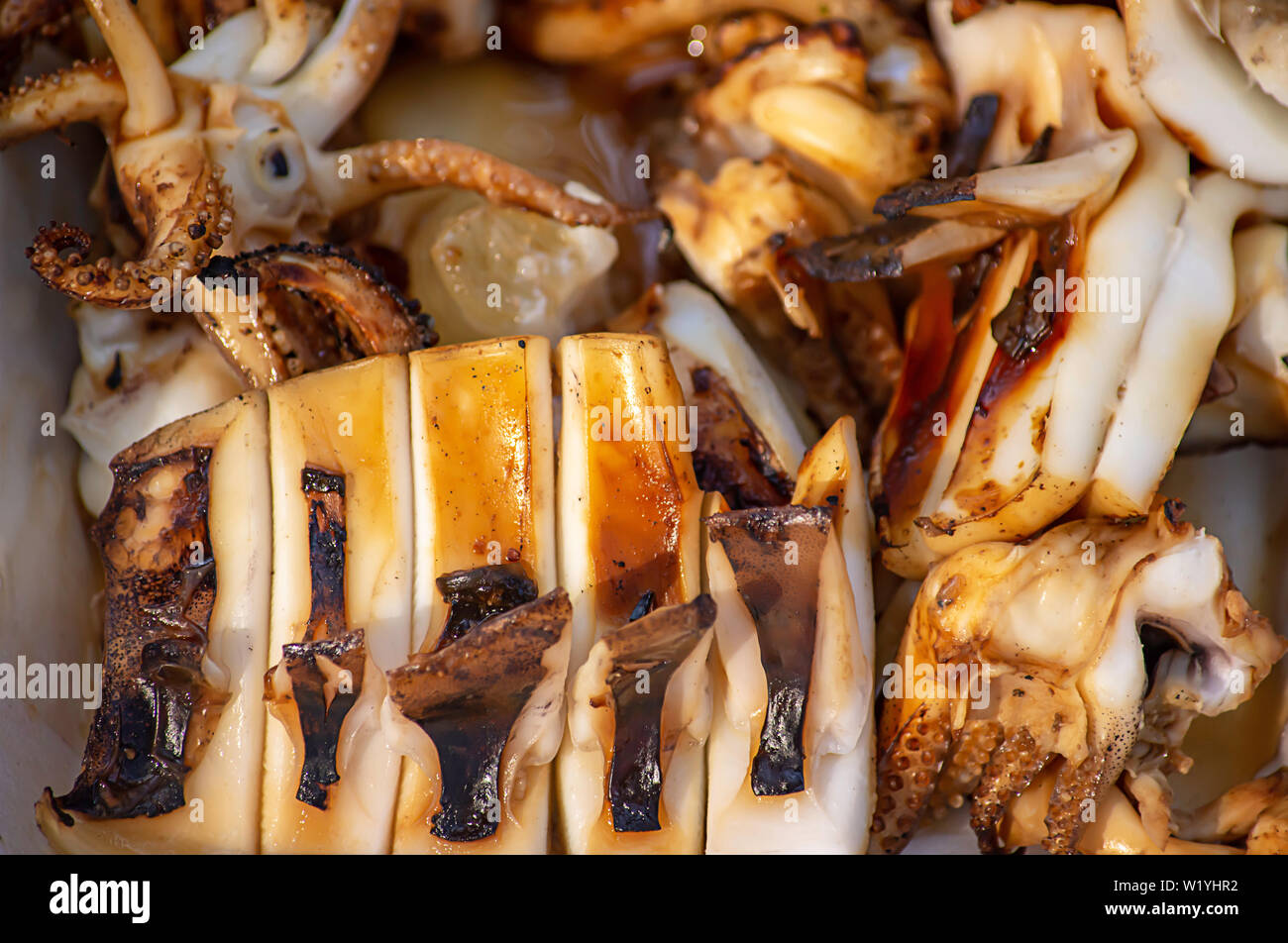 Squid legs hi-res stock photography and images - Alamy