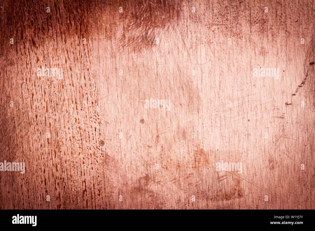 Scratched dirty dusty copper plate texture, old metal background ...