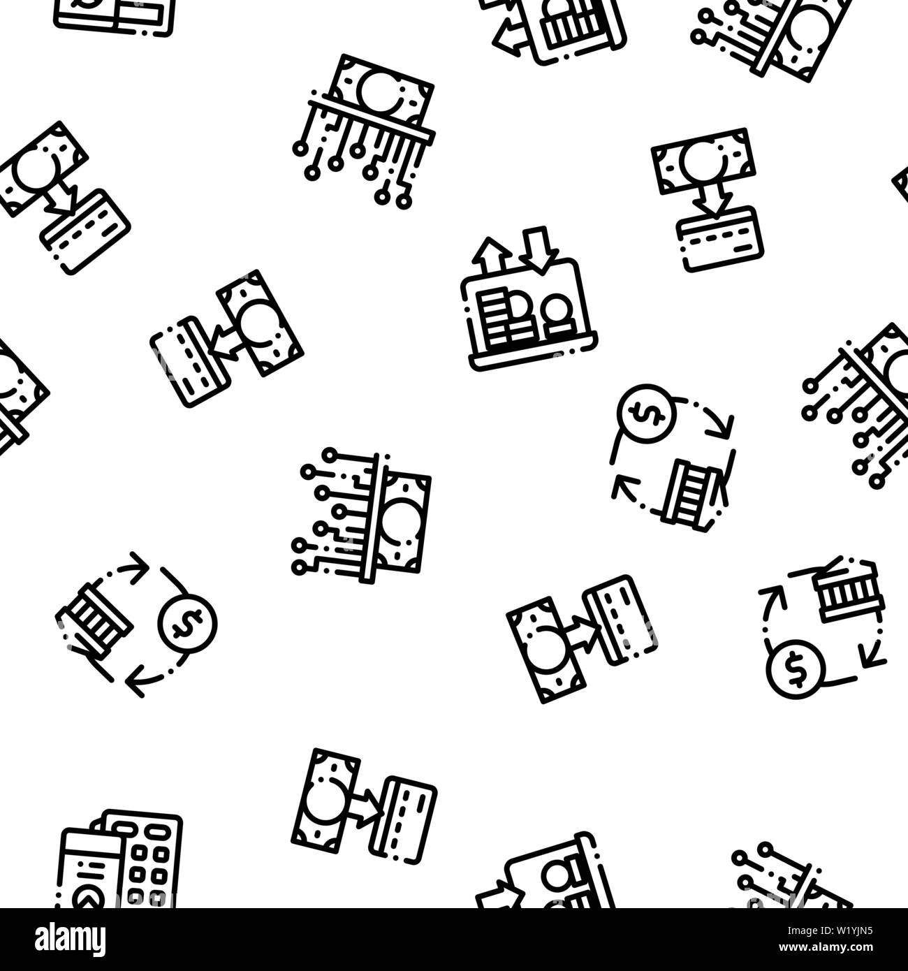 Seamless transactions Stock Vector Images - Alamy