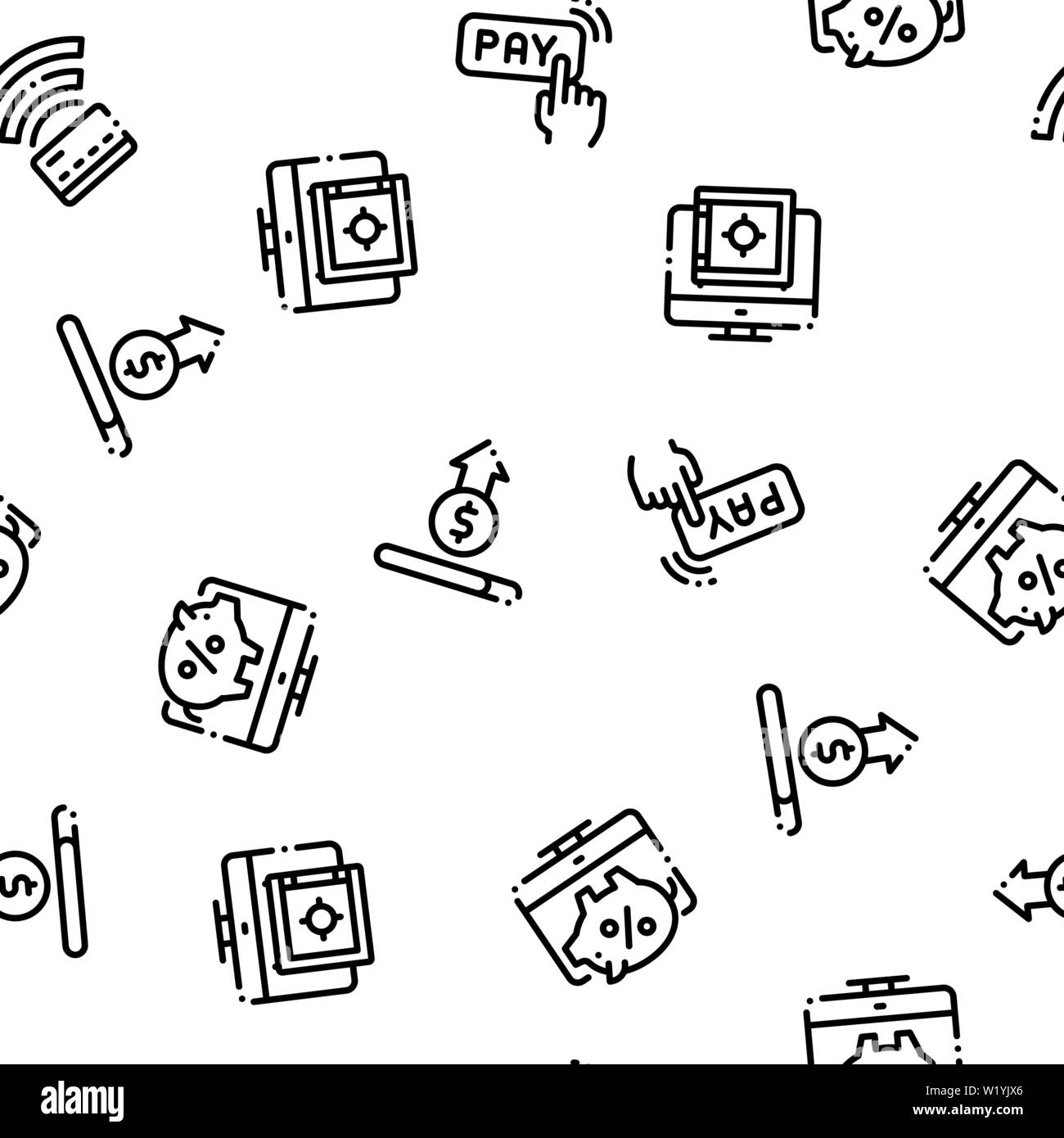 Seamless transactions Stock Vector Images - Alamy