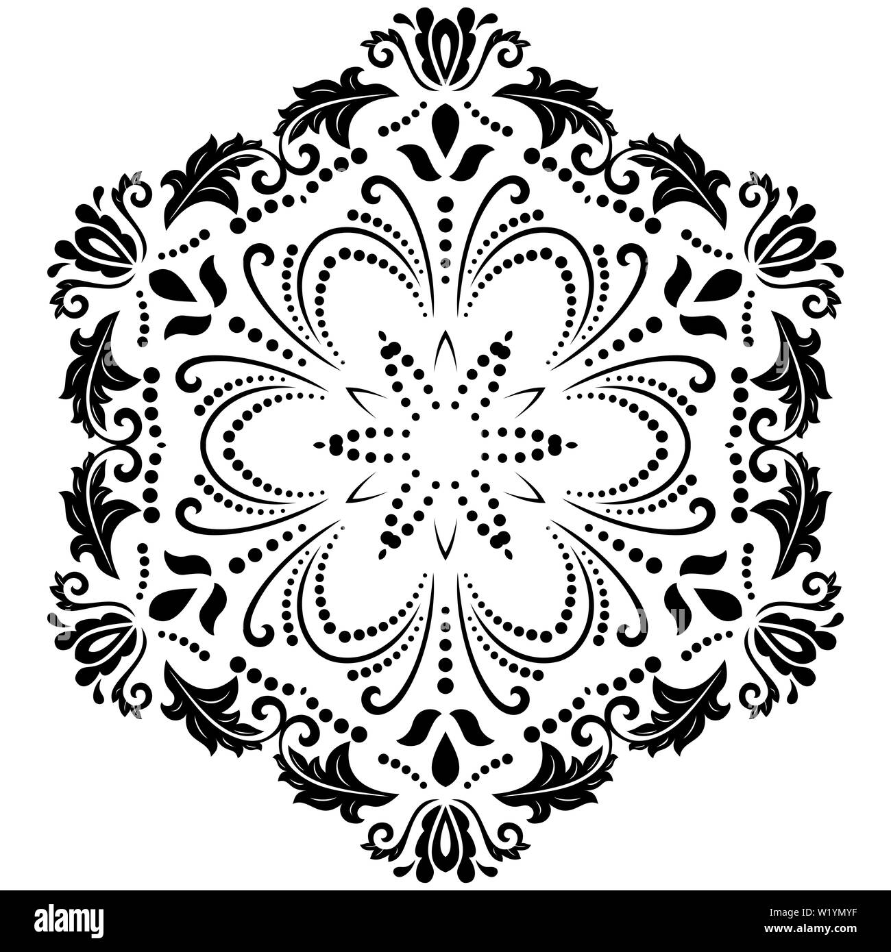 Elegant ornament in classic style. Abstract traditional pattern with ...