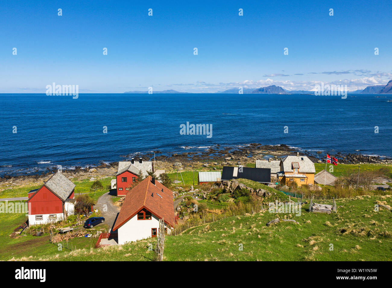 Small village by the sea Stock Photo - Alamy