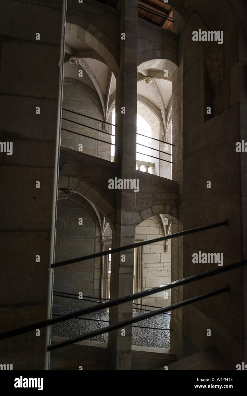 Monumental ramp of Town Hall, the seat of government of the Canton and ...