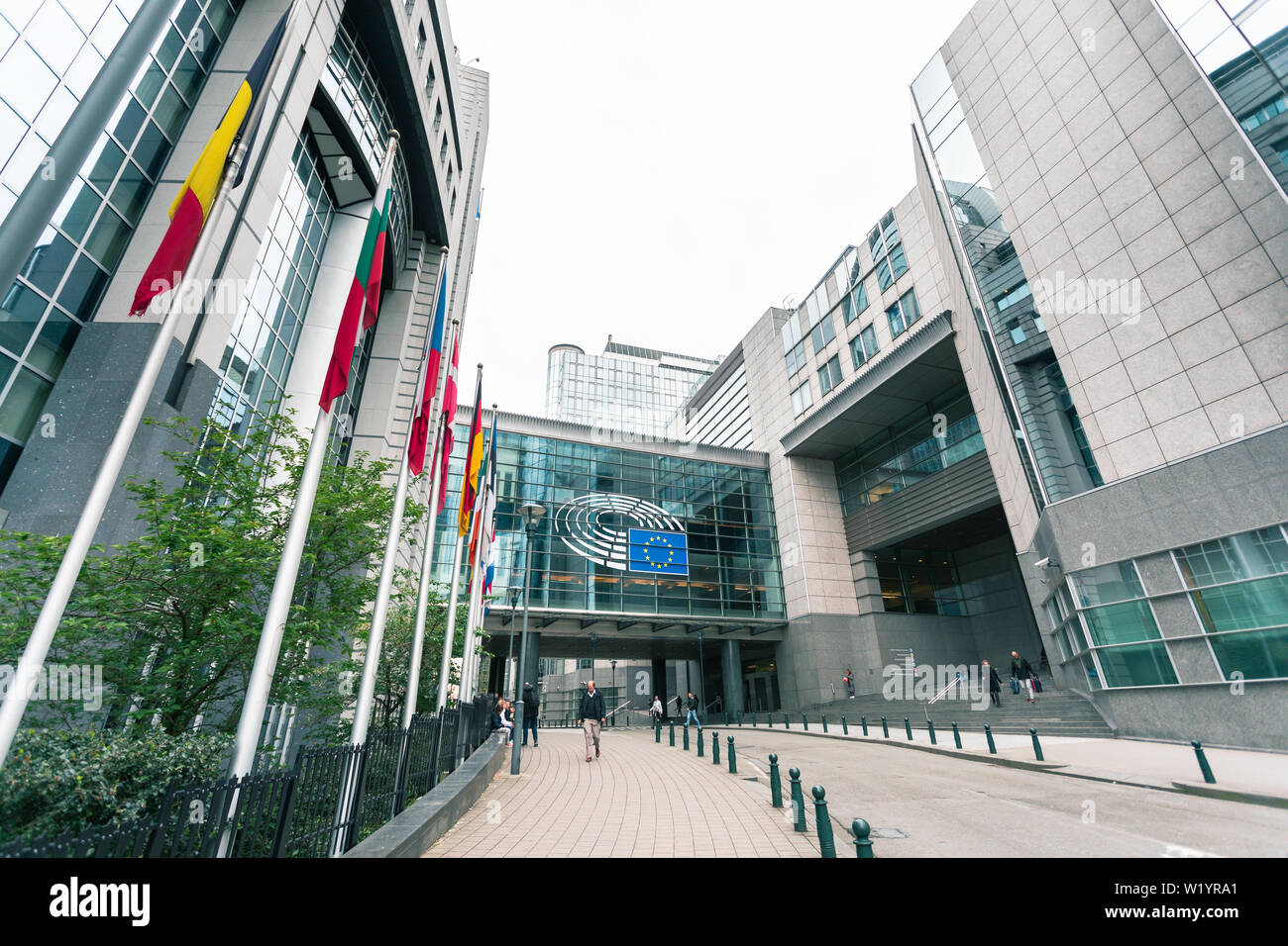 European Parliament Building in Brussels, Belgium Stock Photo - Alamy