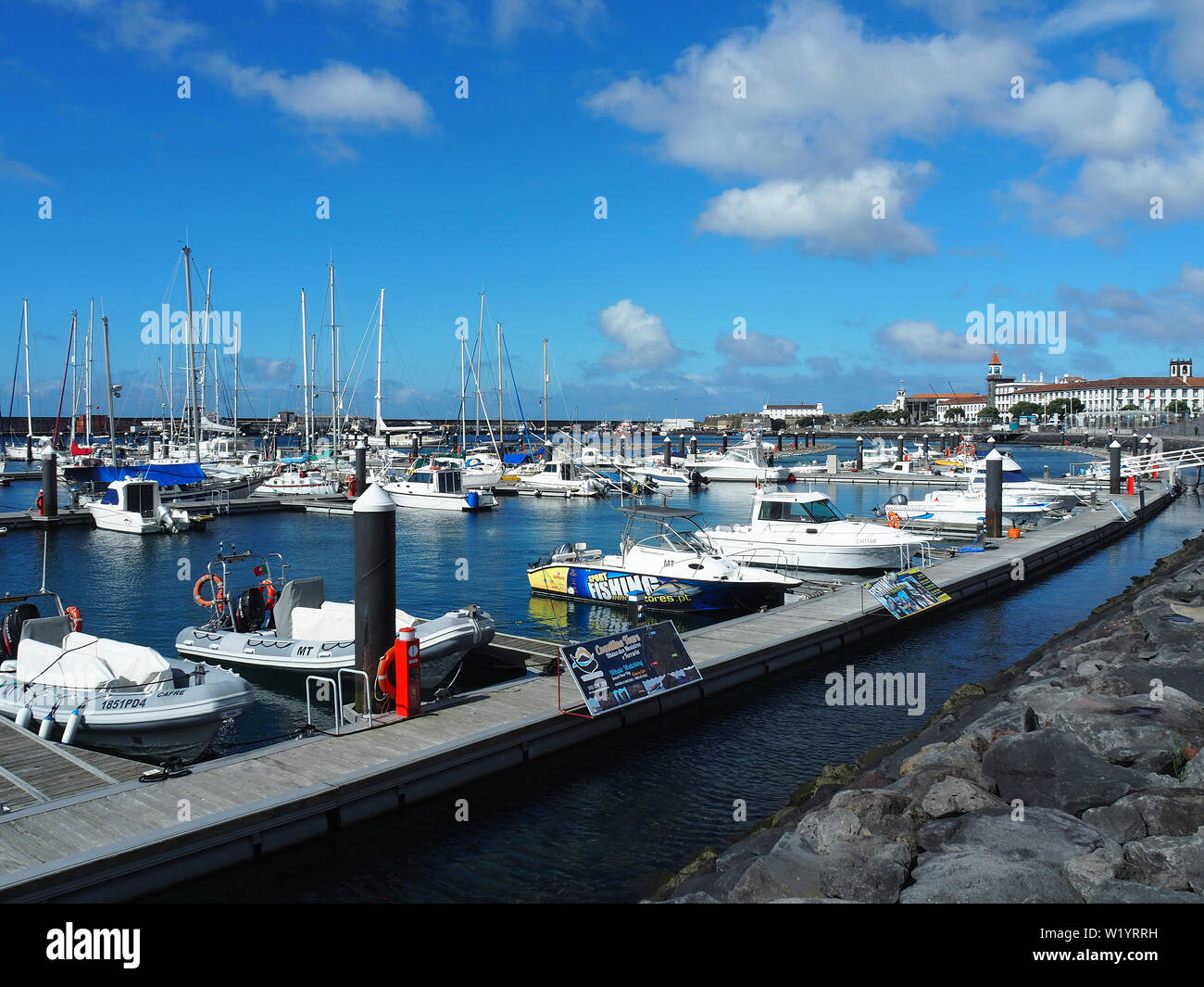 port, Ponta Delgada, São Miguel Island, Azores, Açores Stock Photo - Alamy