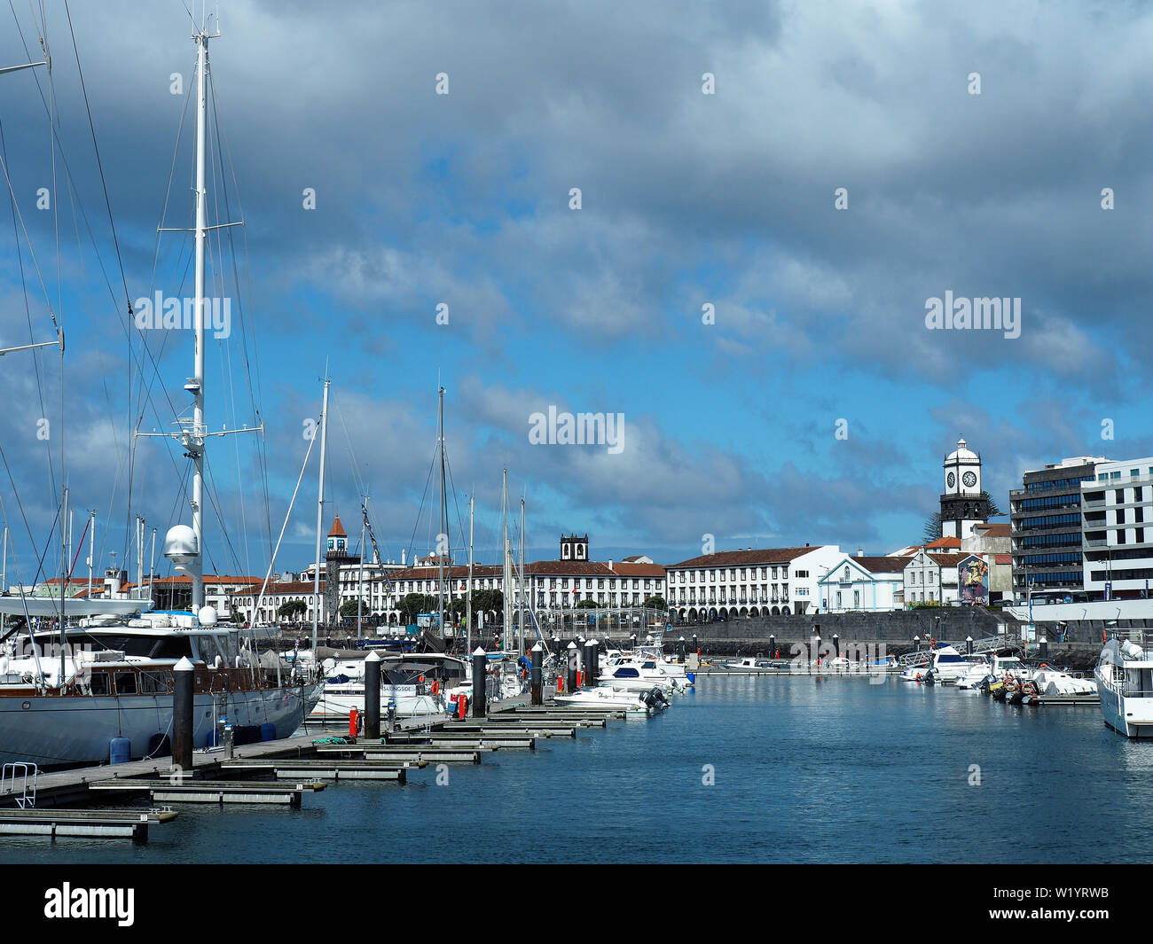 port, Ponta Delgada, São Miguel Island, Azores, Açores Stock Photo - Alamy