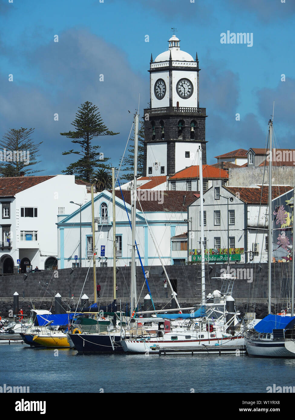 port, Ponta Delgada, São Miguel Island, Azores, Açores Stock Photo - Alamy