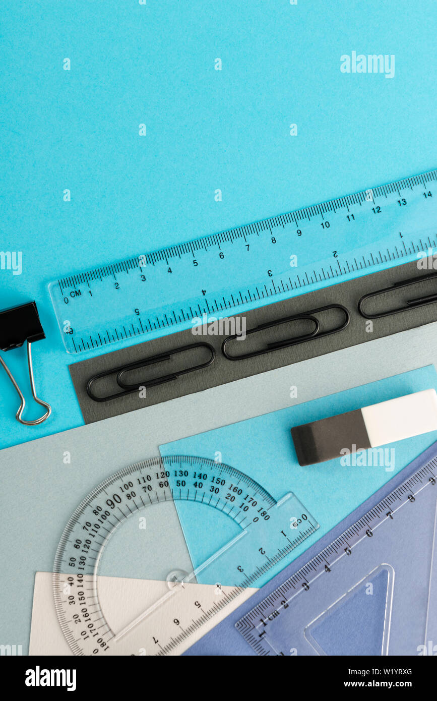 office style composition with stationary objects Stock Photo - Alamy