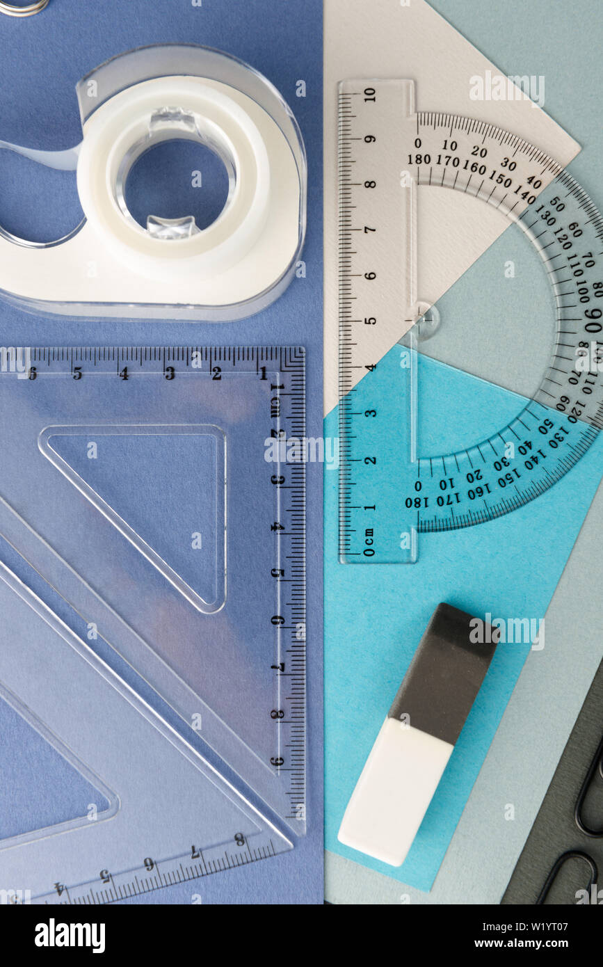 office style composition with stationary objects Stock Photo - Alamy