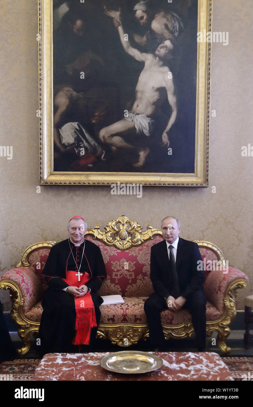 July, 4 2019 - Holy See, Vatican - Russian President VLADIMIR PUTIN ...