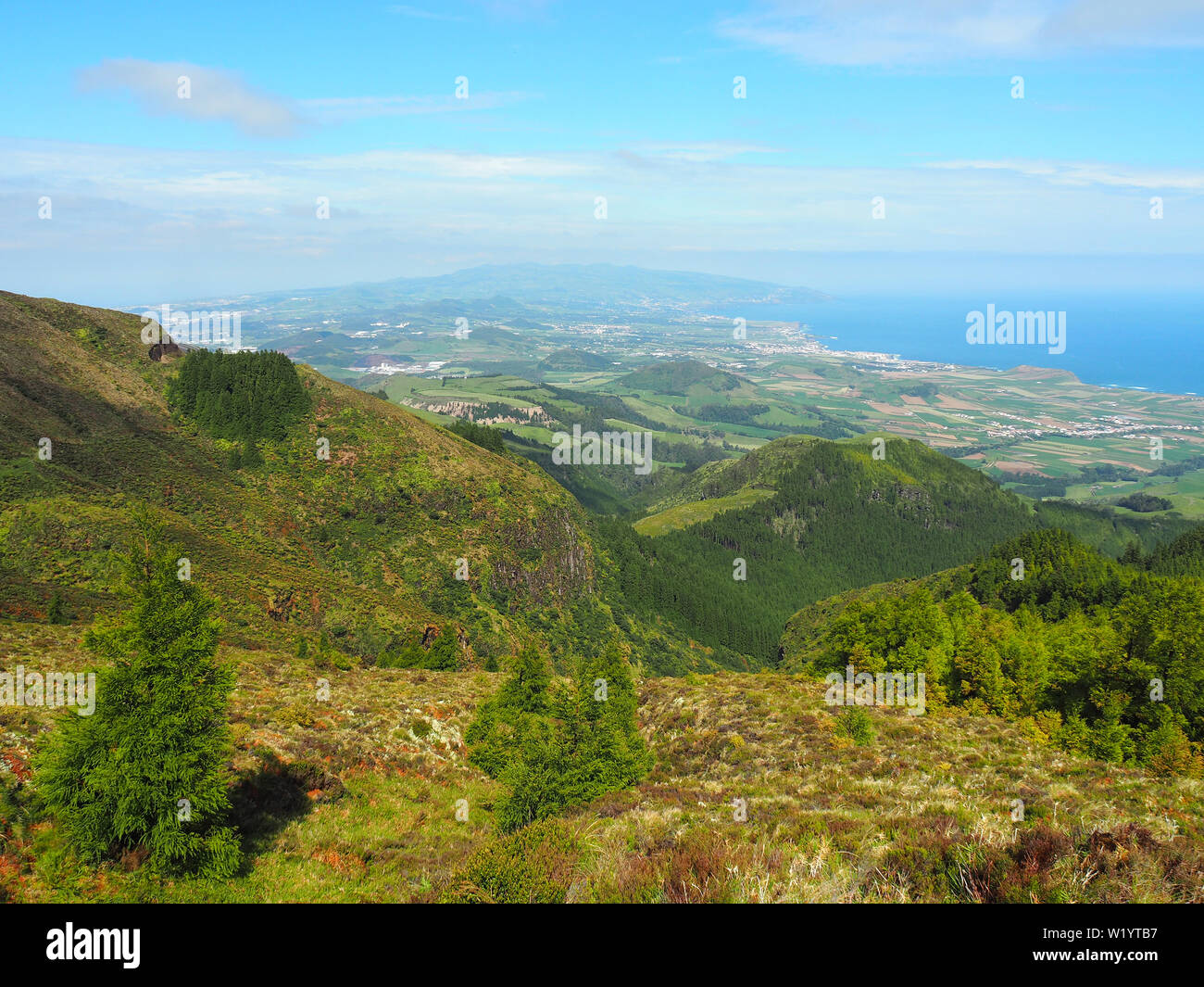 Typical Azores landscape, São Miguel Island, Azores, Açores Stock Photo ...
