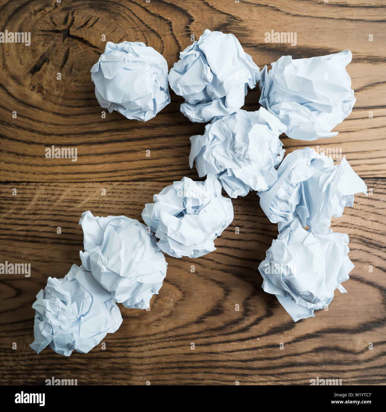 crumpled paper symbolizing different solutions forming an arrow Stock ...