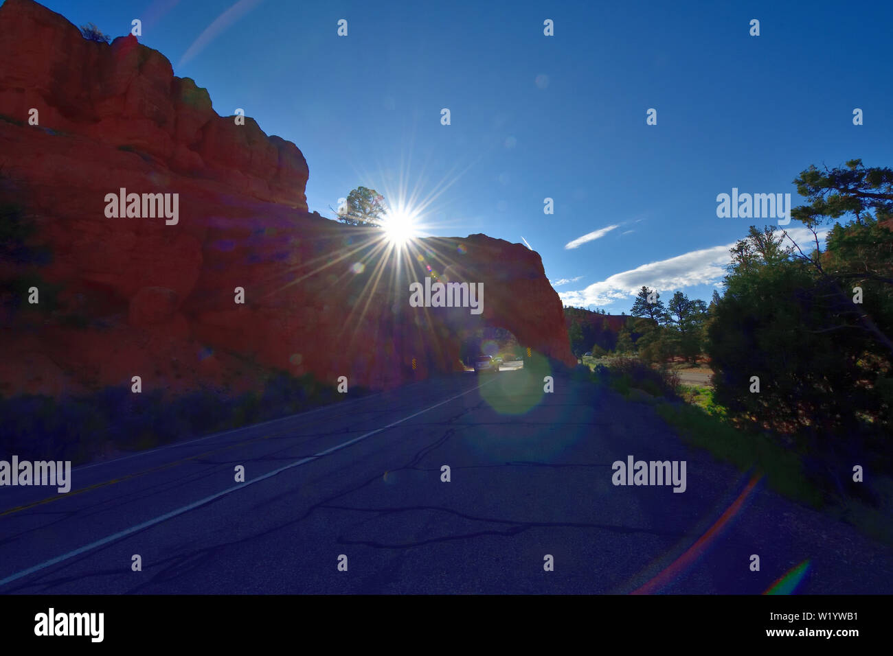 Natural Bridge at Red Canyon National Park, Utah, USA Stock Photo - Alamy