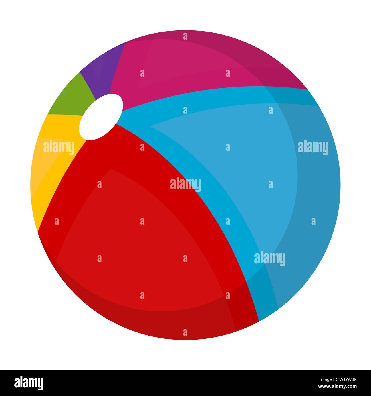 Isolated inflatable colored beach ball icon - Vector Stock Vector Image ...