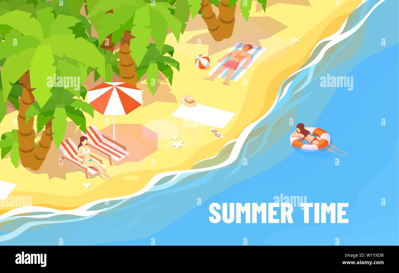 Cartoon sunbathing High Resolution Stock Photography and Images - Alamy