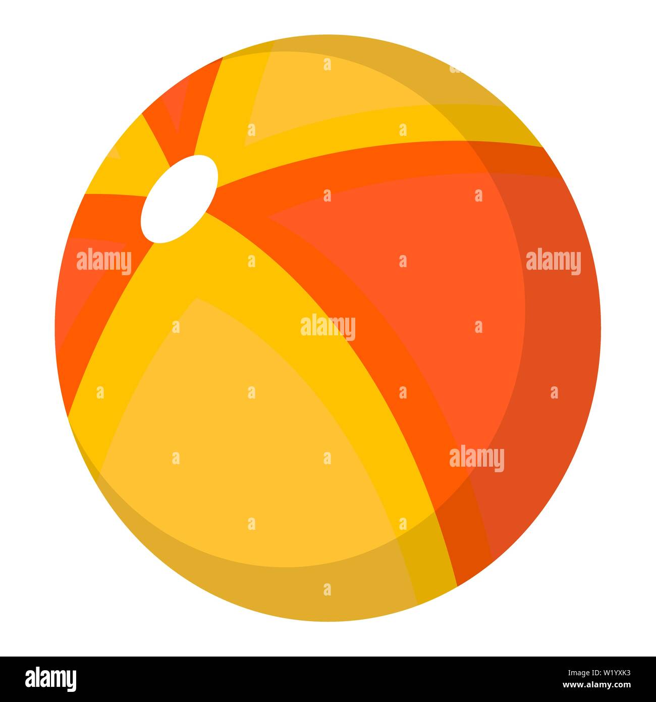 Isolated inflatable colored beach ball icon - Vector Stock Vector Image ...