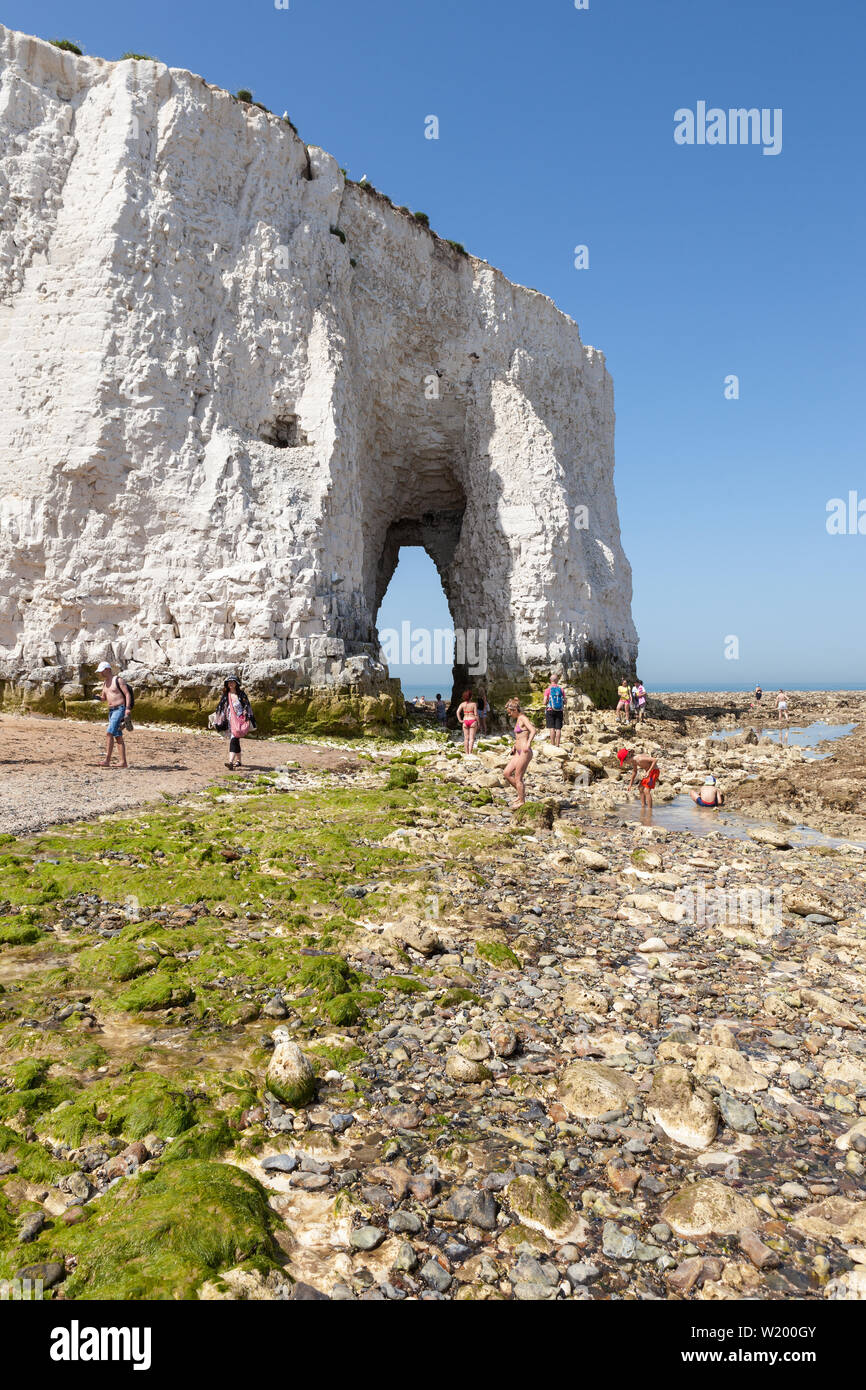 Kingsgate Bay Sea Arch, Margate, Kent, England Stock Photo - Alamy