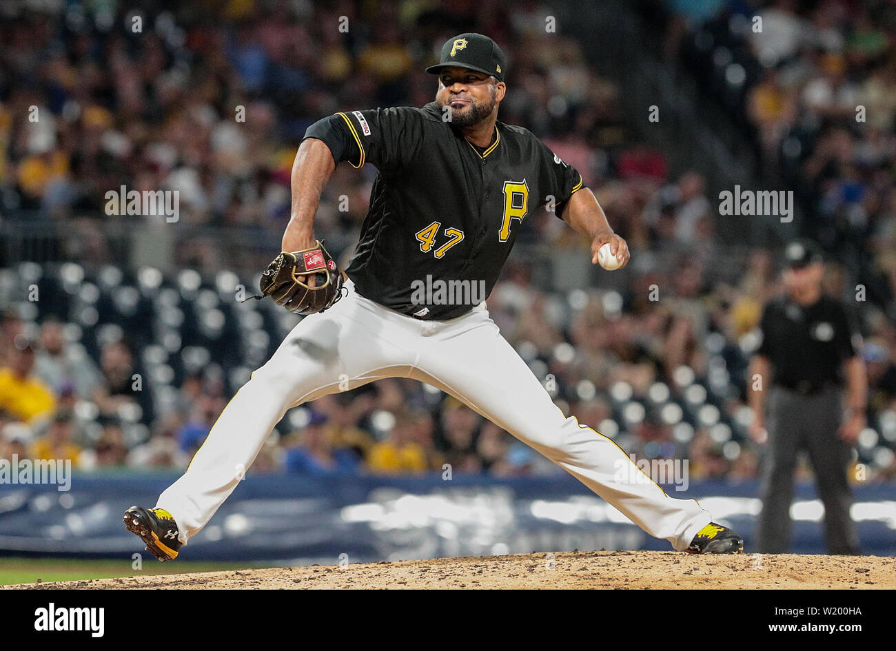 July 3, 2019: Pittsburgh Pirates pitcher Francisco Liriano (47) in ...