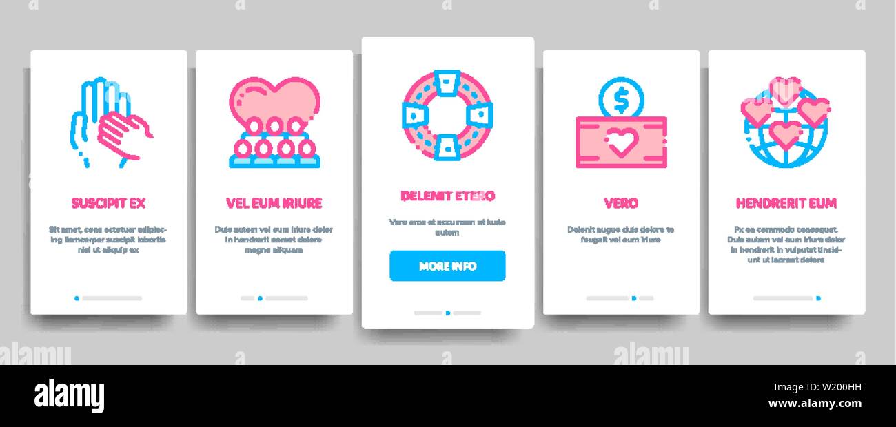 Volunteers Support Vector Onboarding Stock Vector Image & Art - Alamy