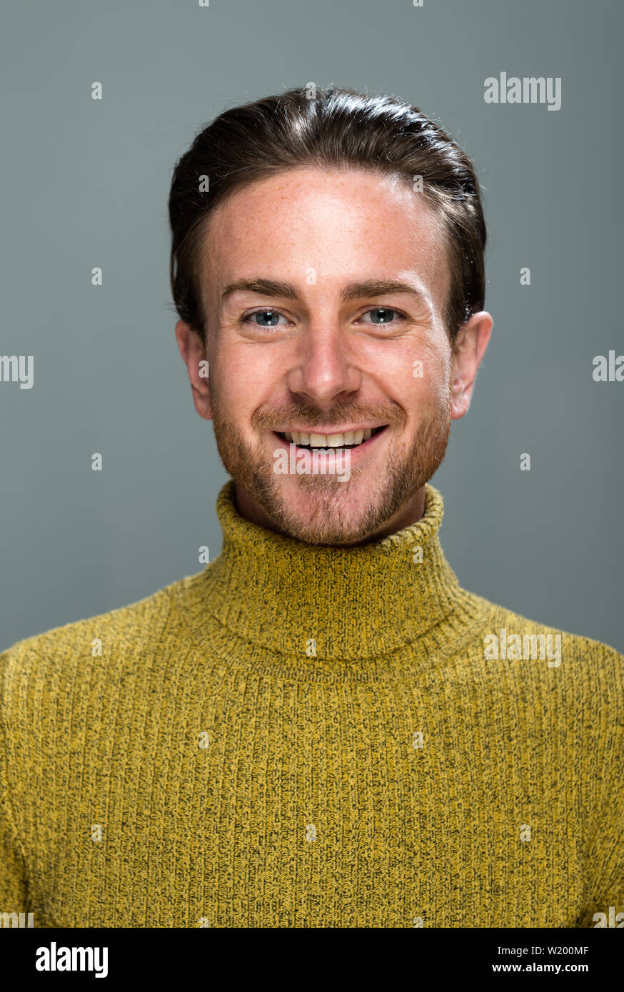 Portraits of a young friendly man Stock Photo - Alamy