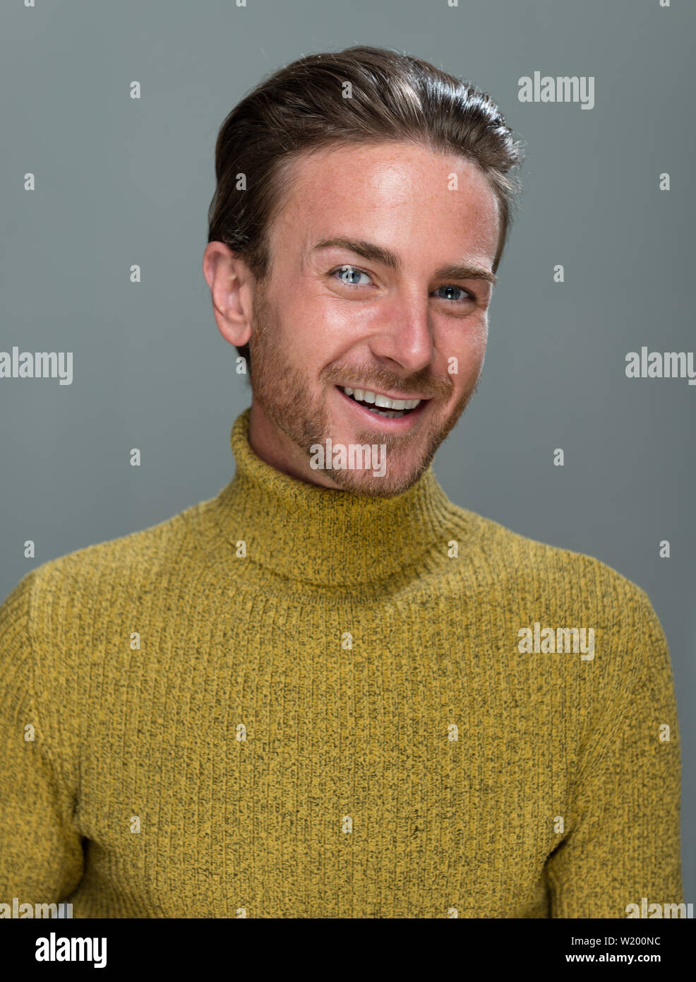 Portraits of a young friendly man Stock Photo - Alamy