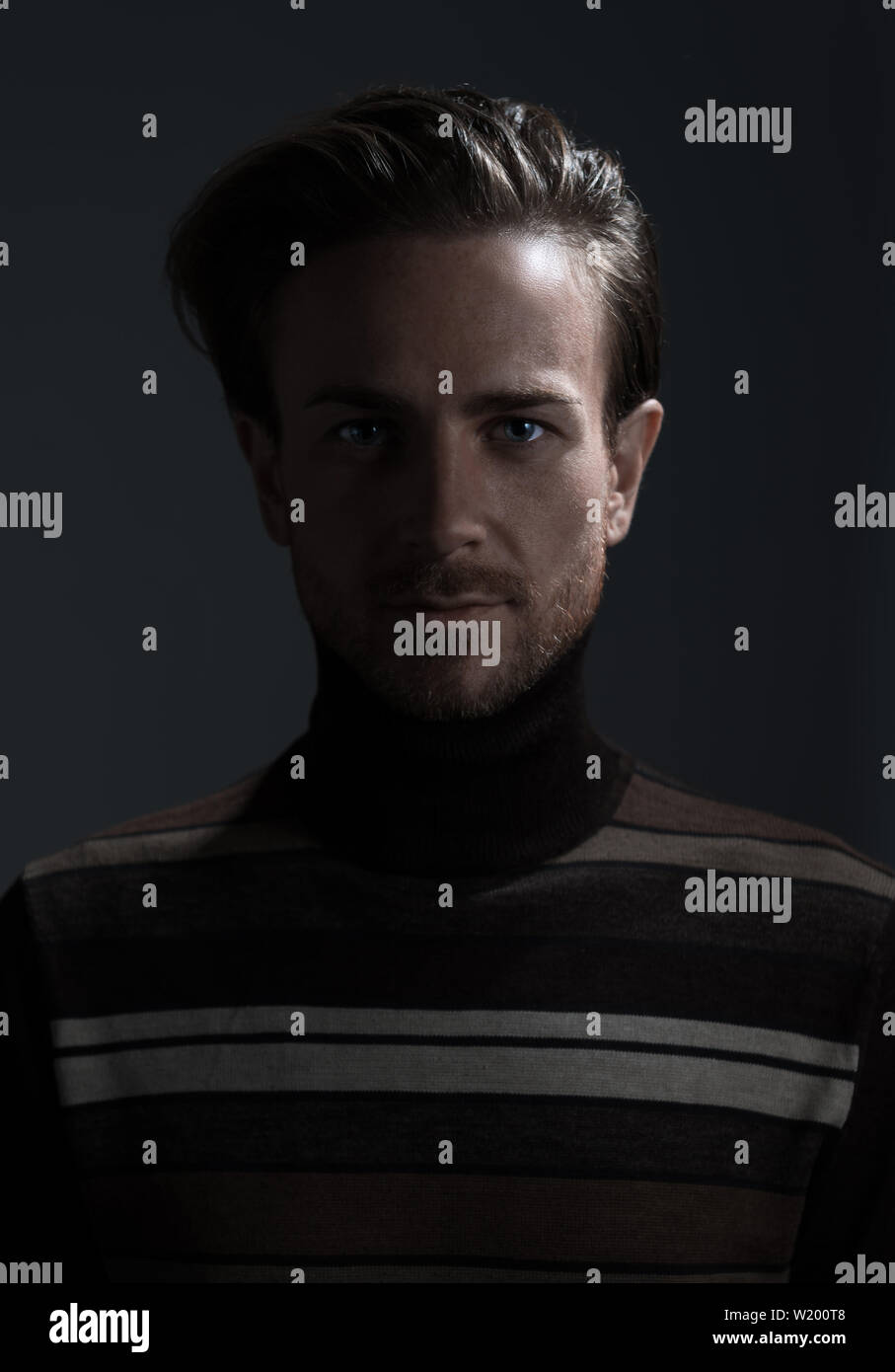 Portraits of a young friendly man Stock Photo - Alamy