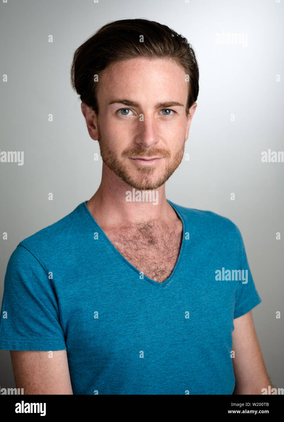 Portraits of a young friendly man Stock Photo - Alamy