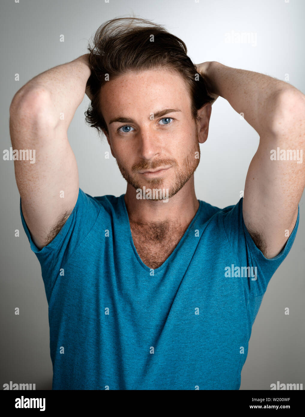Portraits of a young friendly man Stock Photo - Alamy