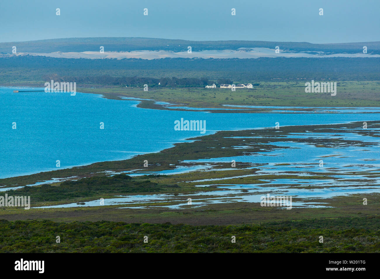 Geelbek National Monument House and lagoon, West Coast National Park ...