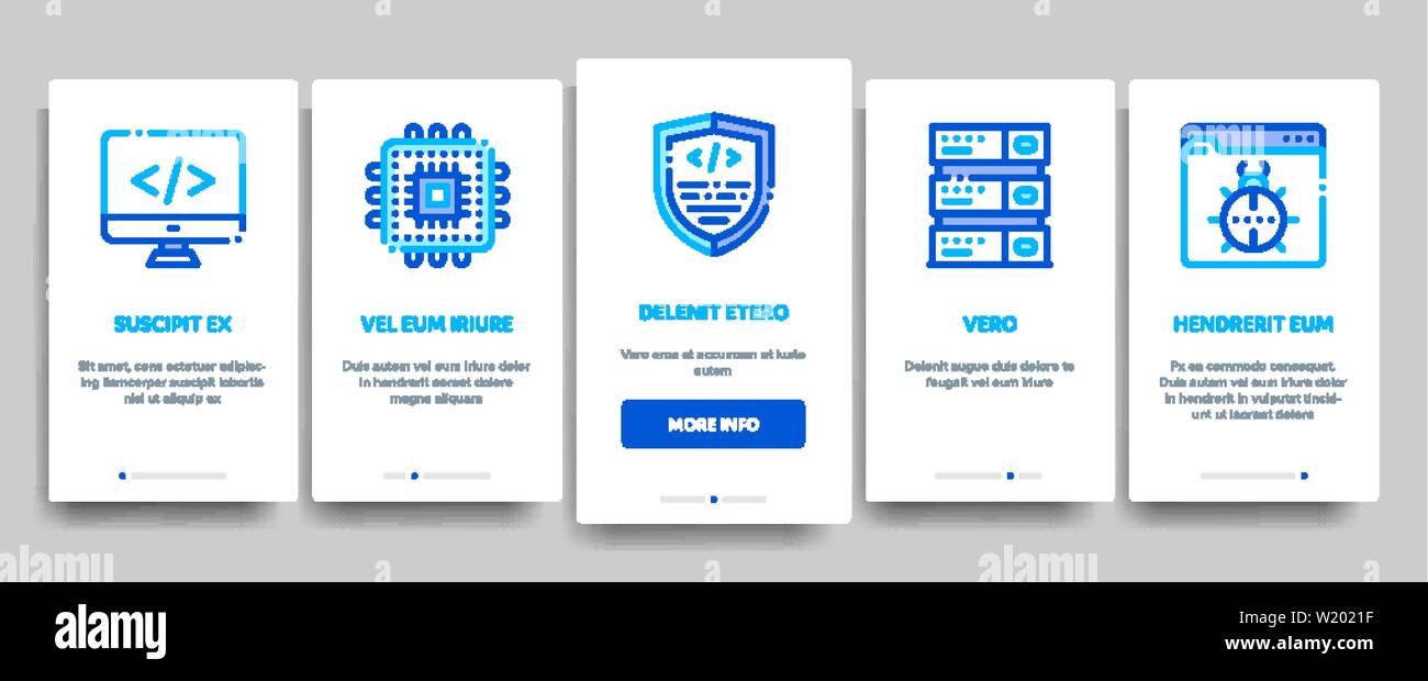 Coding System Vector Onboarding Stock Vector Image & Art - Alamy