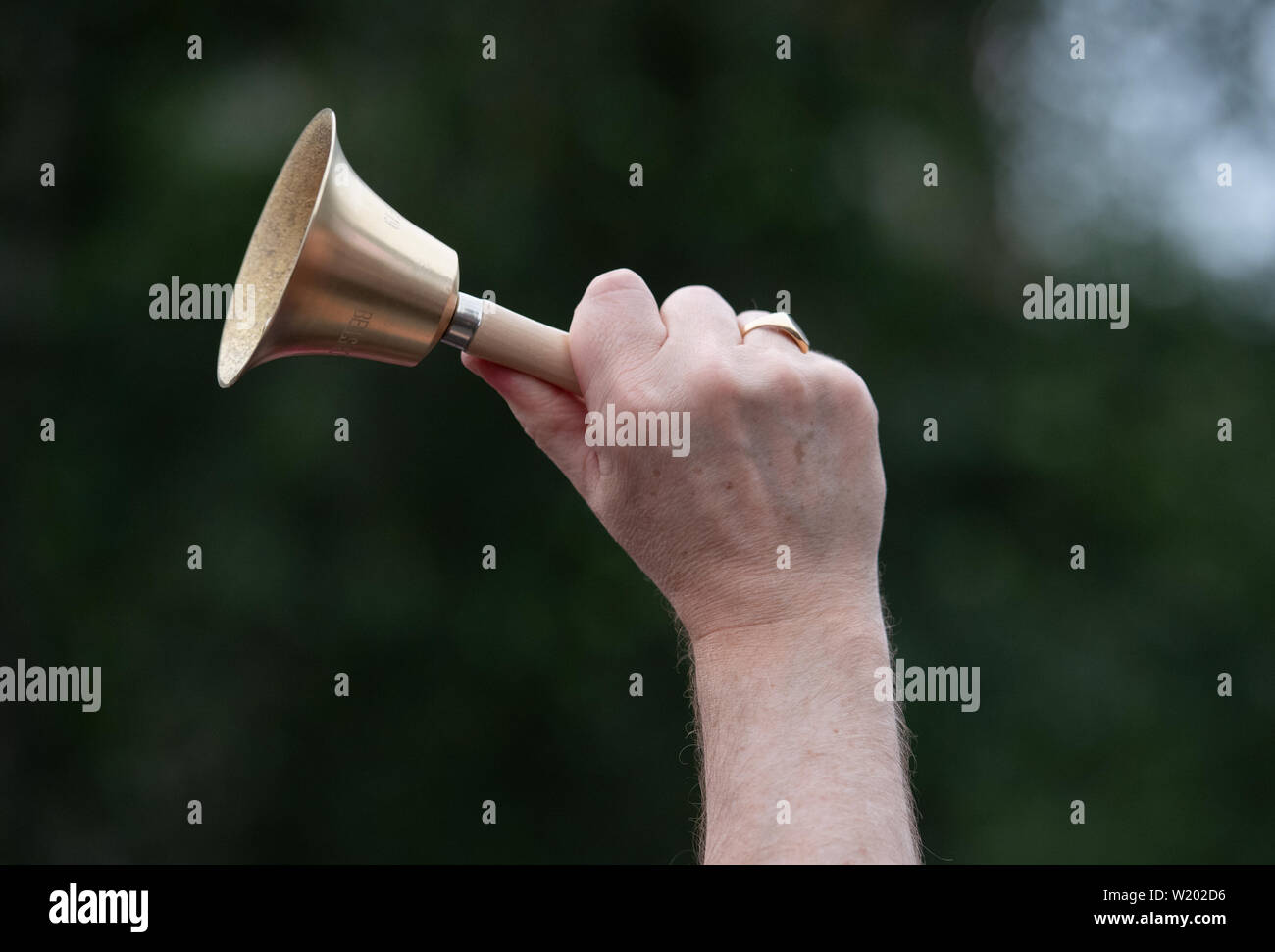 Man ringing bell hi-res stock photography and images - Alamy