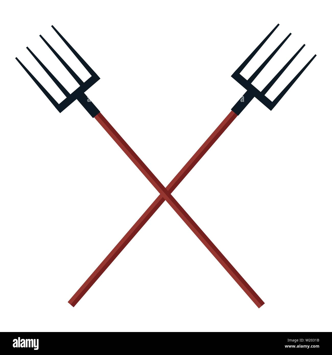 Crossed rake Stock Vector Images - Alamy