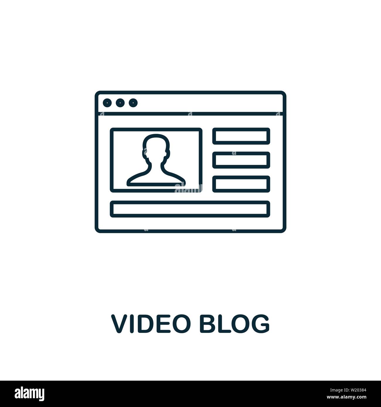 Vlogging icons Cut Out Stock Images & Pictures - Alamy