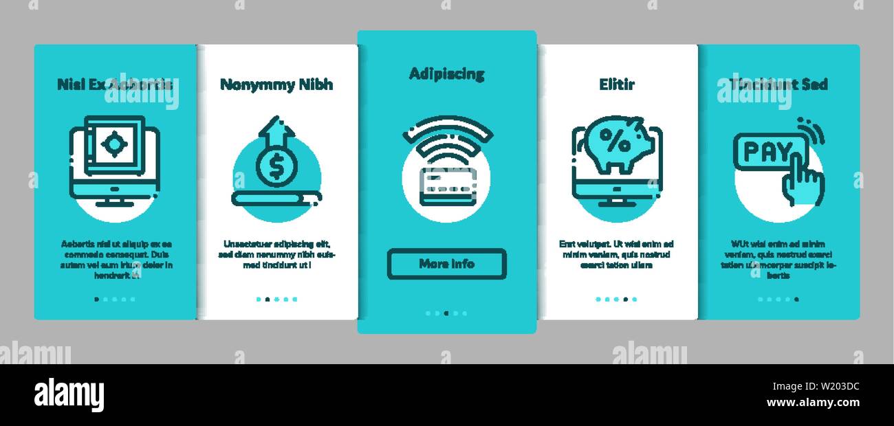 Online banking application onboarding Stock Vector Images - Alamy