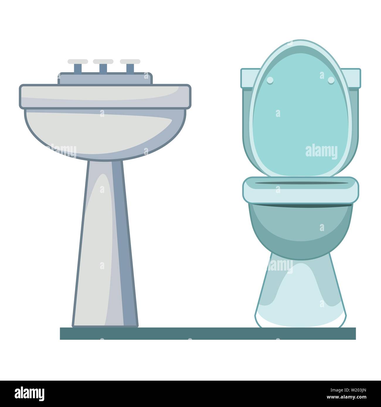 handwashing and toilet icon cartoon Stock Vector Image & Art - Alamy