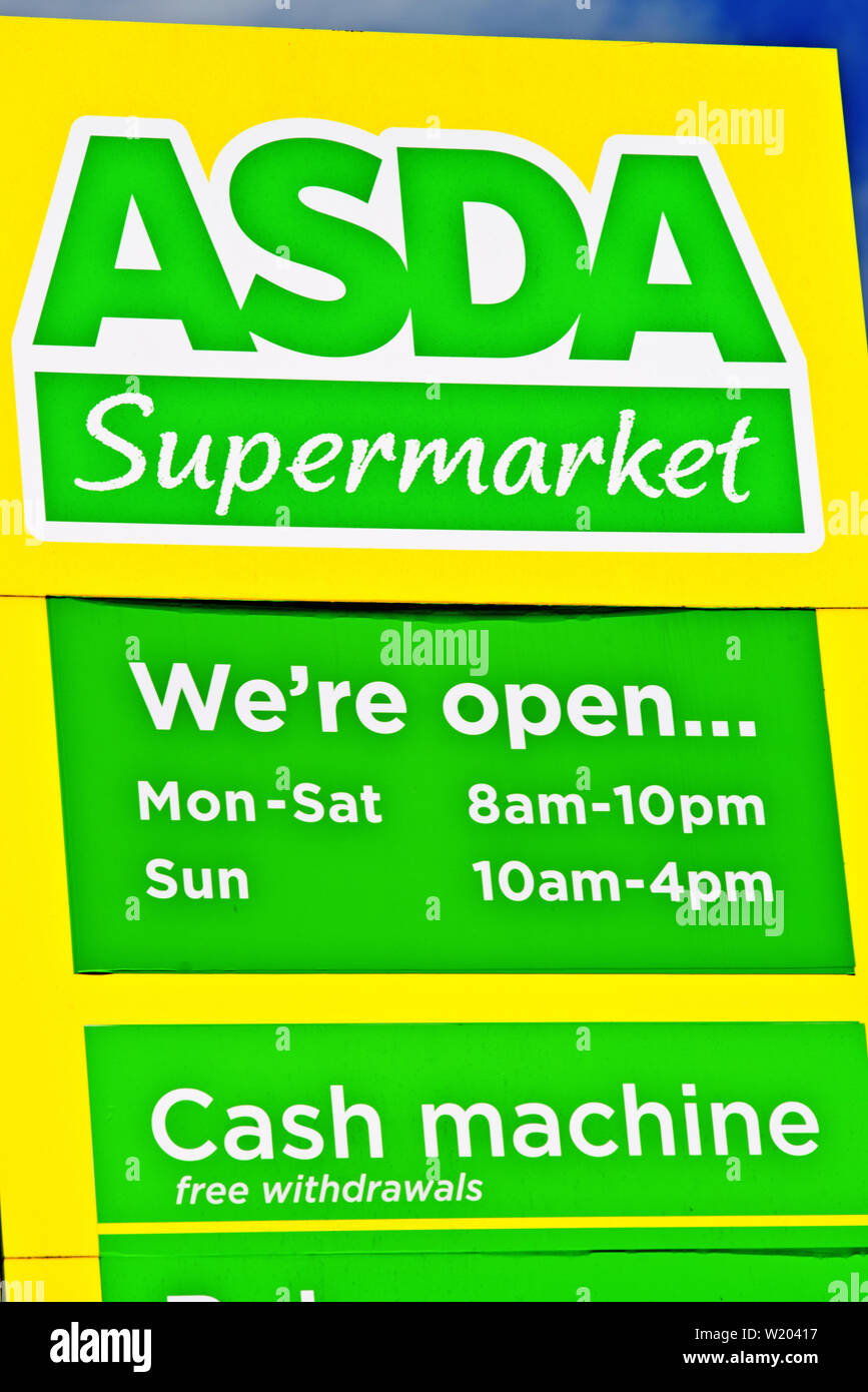 Asda supermarket sign hi-res stock photography and images - Alamy