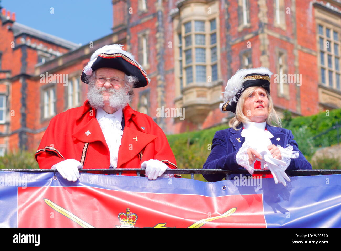 David Birdsall the Town Crier of Scarborough during Scarborough Armed ...