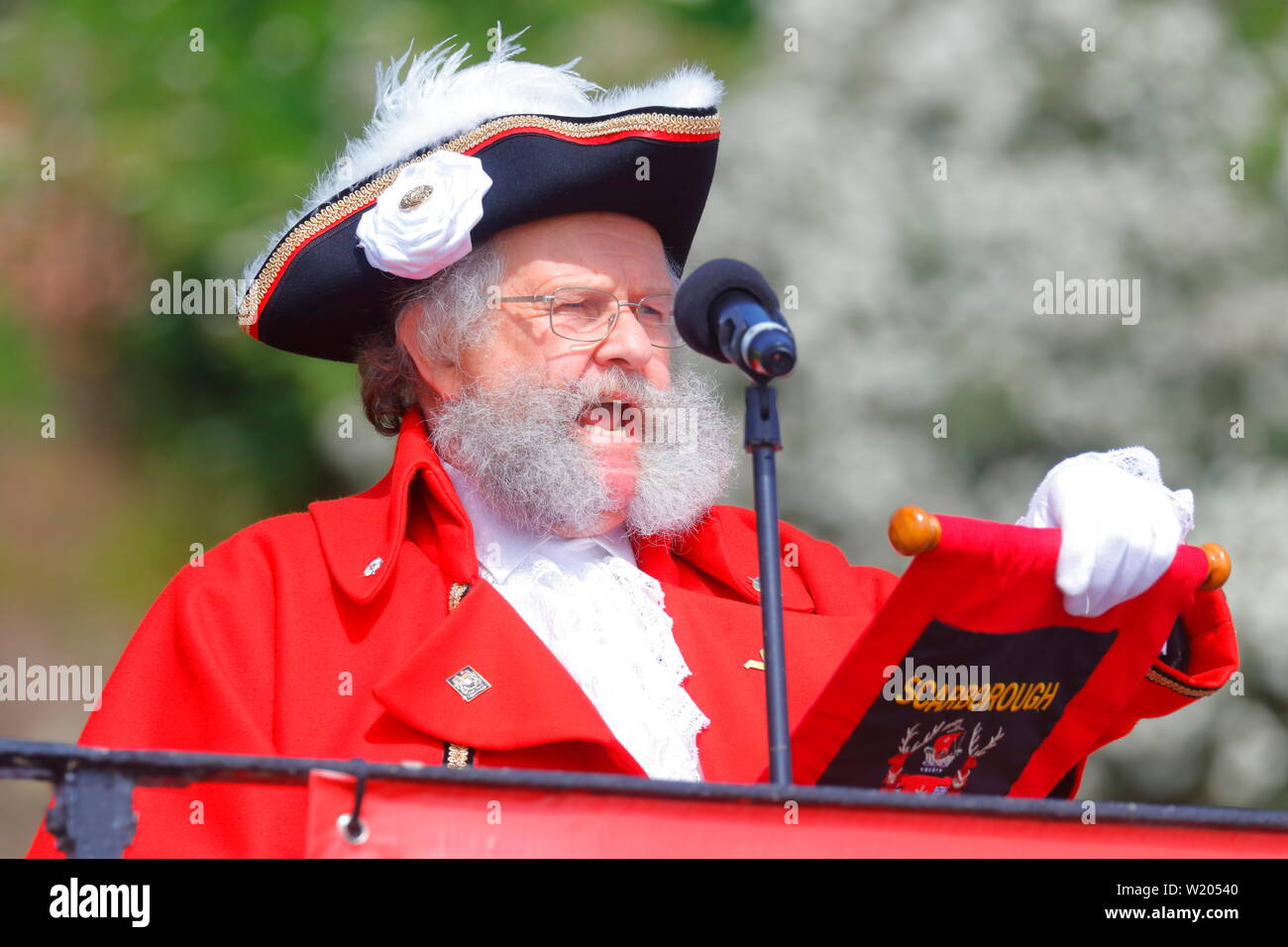 Scarborough Town Crier David Birdsall Stock Photo - Alamy