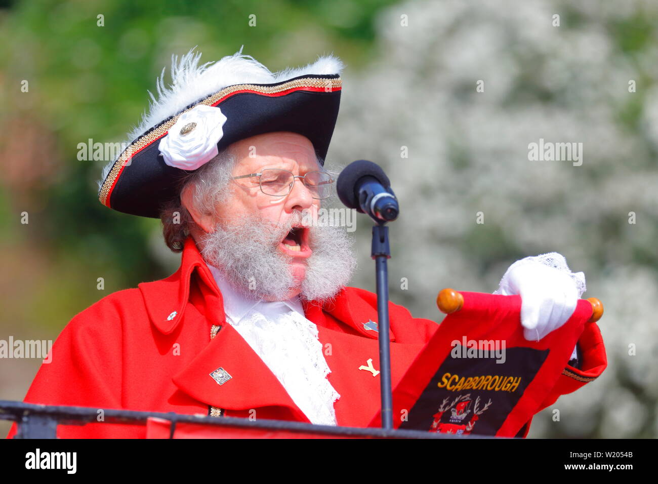 Scarborough Town Crier David Birdsall Stock Photo - Alamy