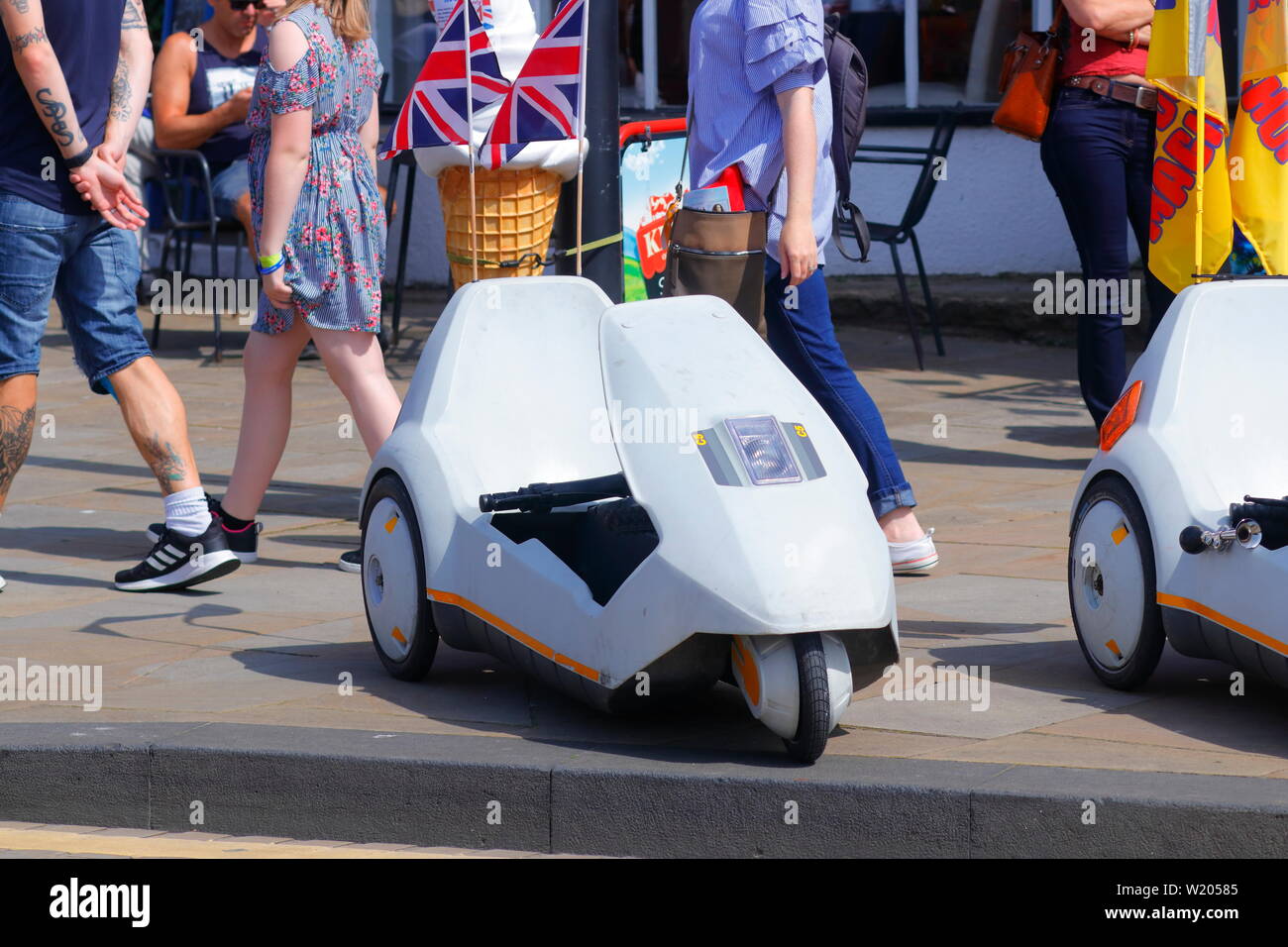 A pair of Sinclair C5's on display at Scarborough Armed Forces Day ...