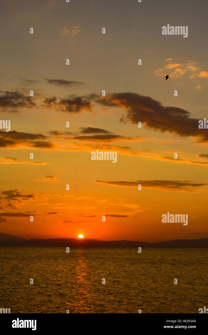 Beautiful sunset above sea nature hi-res stock photography and images ...
